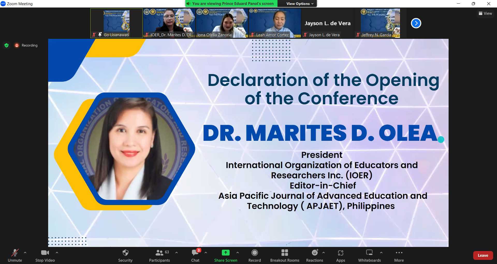 TLE-TVET International Conference 2022 – Gallery – International Organization of Educators and ...
