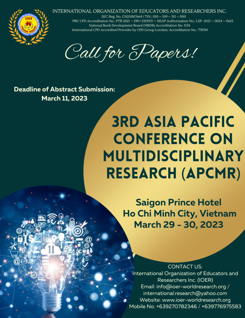 Call for Paper - International Organization of Educators and ...