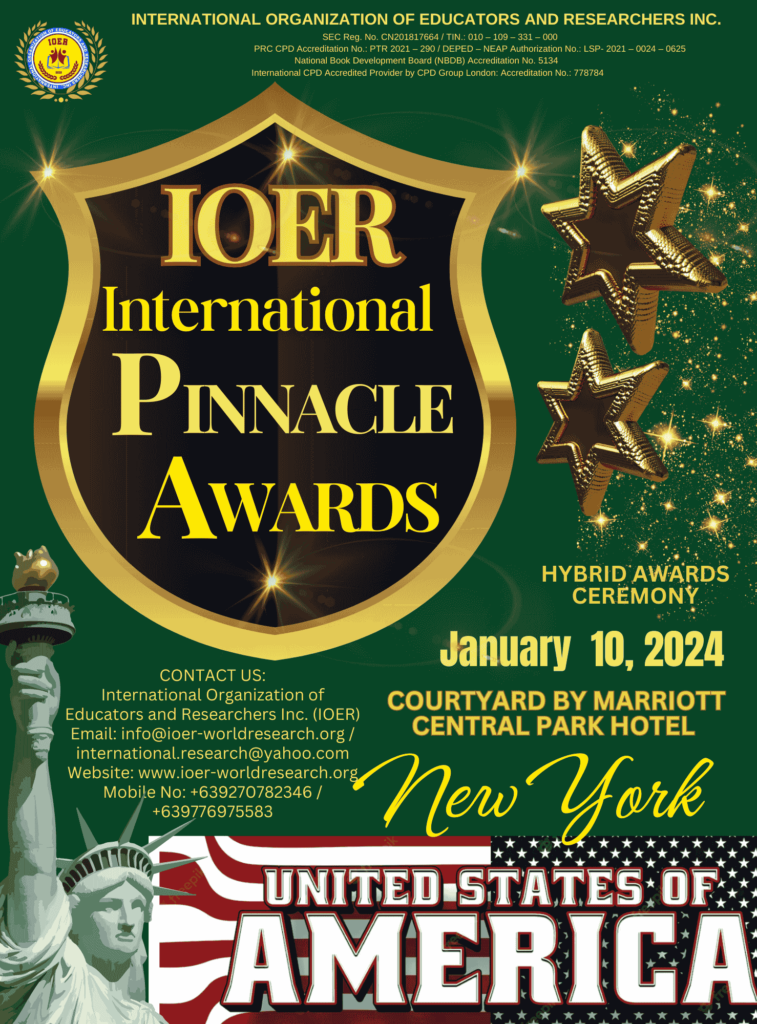 1st IOER International Excellence Awards 2022 - International ...