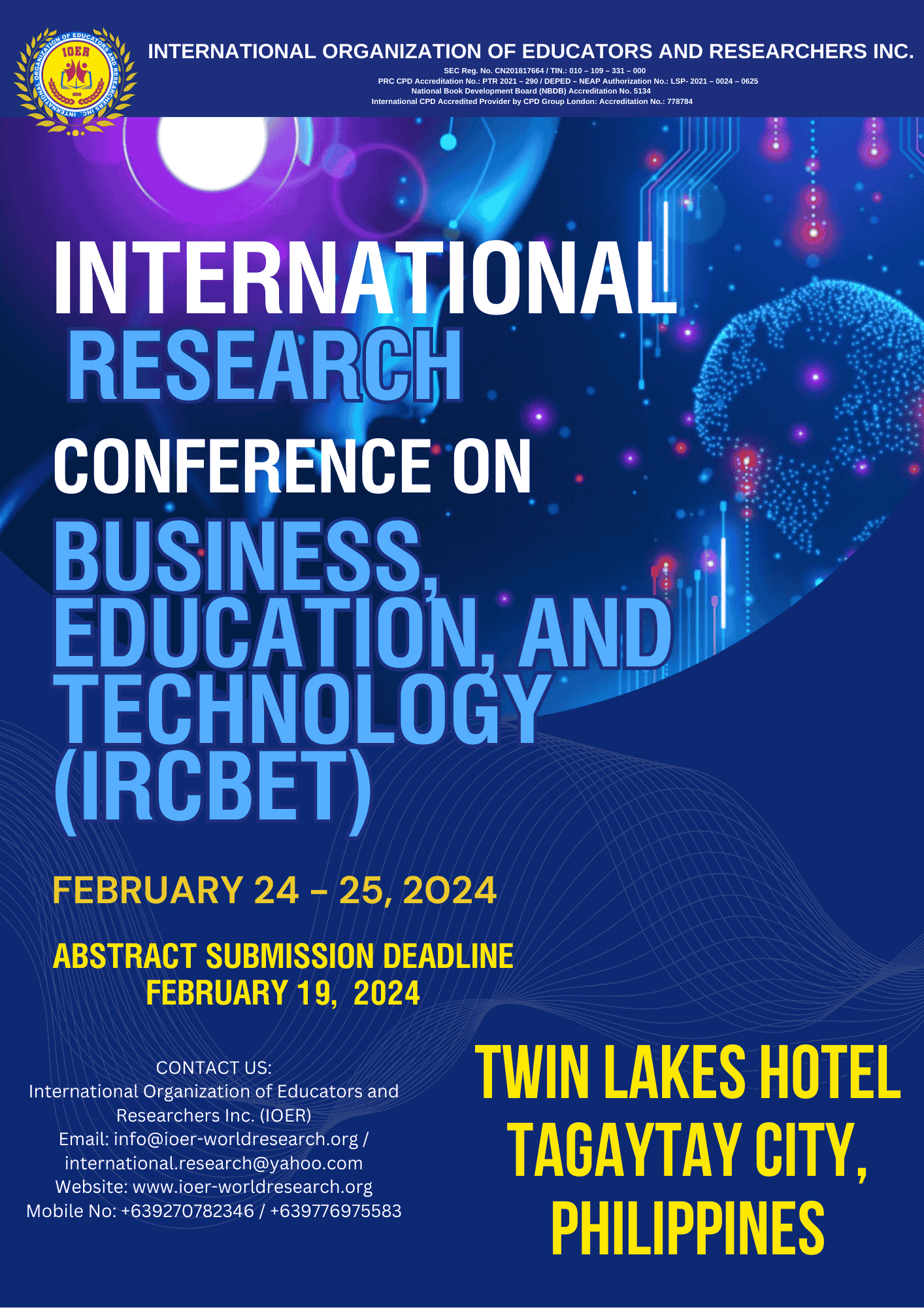 Call for Paper - International Organization of Educators and ...