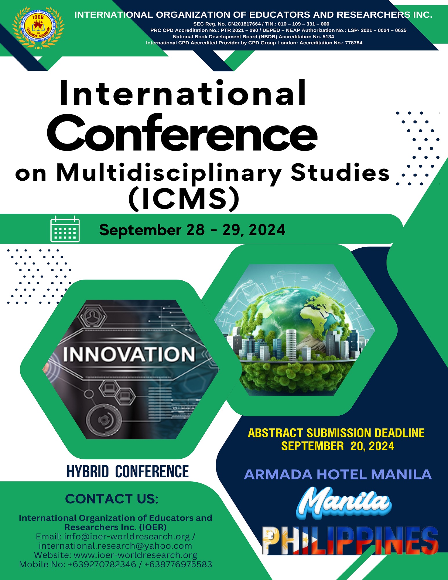 Call for Paper - International Organization of Educators and ...